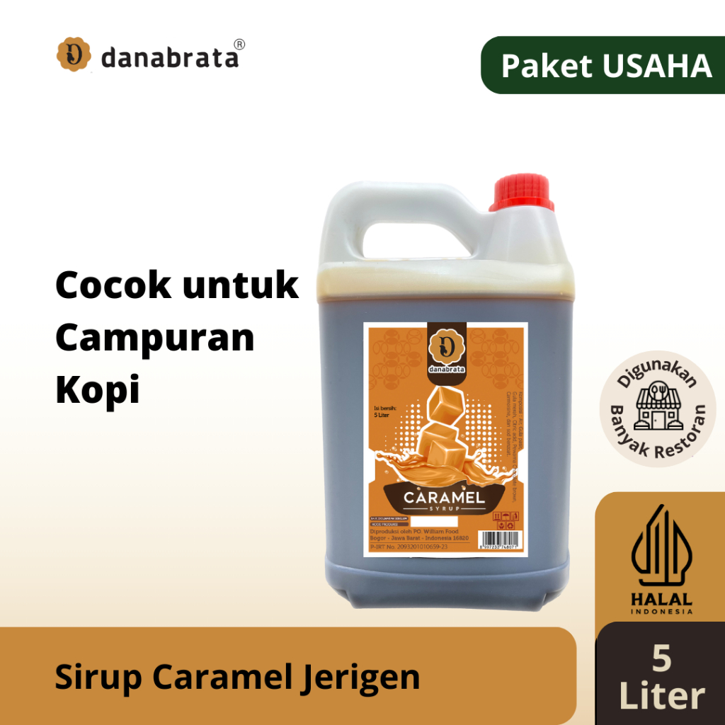 Jual Danabrata Sirup Karamel 5 liter untuk Campuran Kopi / Caramel ...