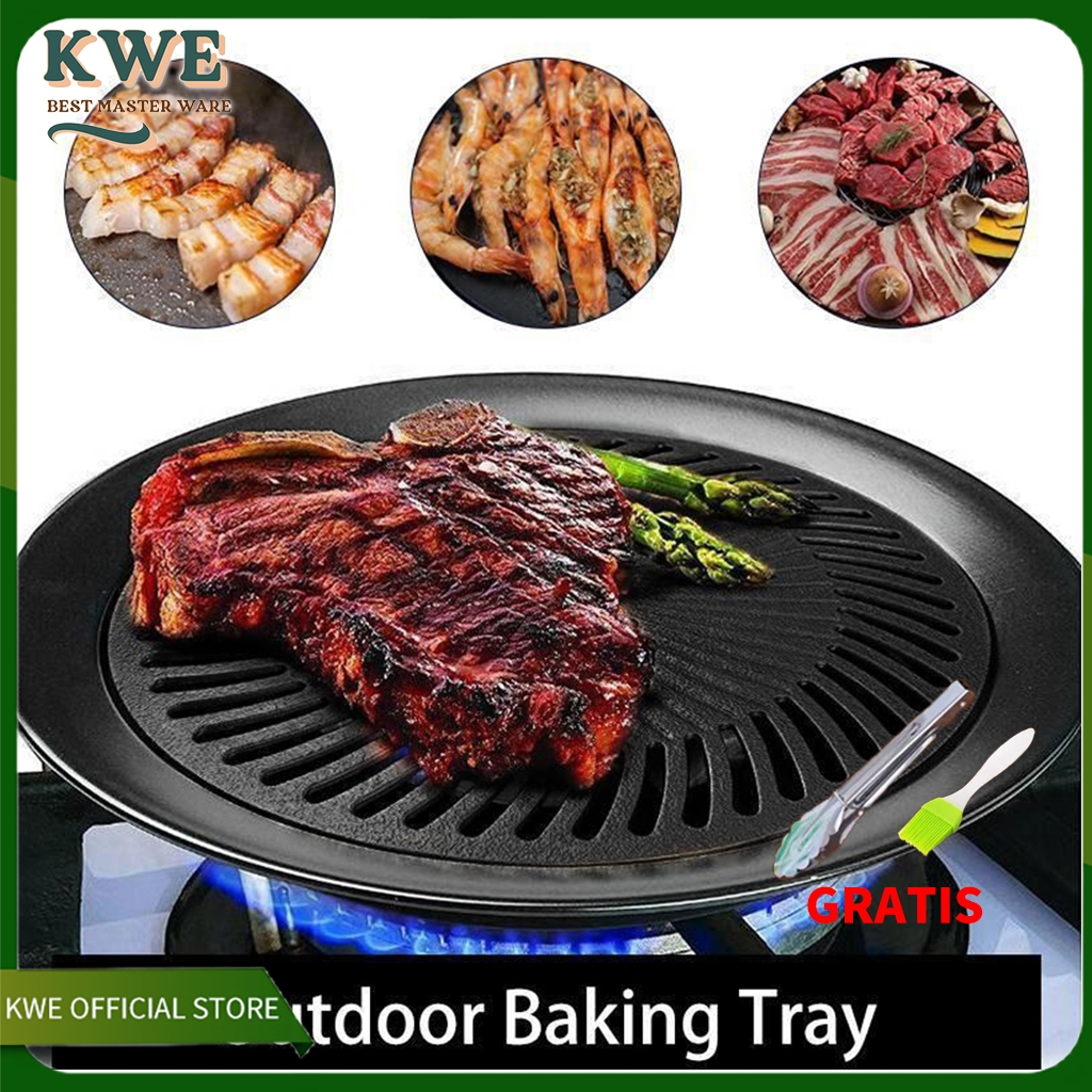 Jual KWE Ultra Grill Pan Panggangan 32cm - 36cm portable Alat ...