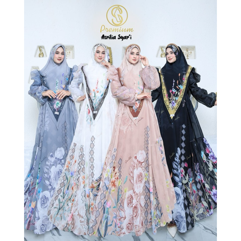Jual Asrilia syari gamis syari by soekha | Shopee Indonesia