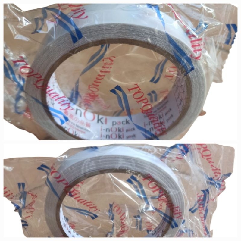 Jual ECER Double tape dobel tip lakban timbal balik inoki | Shopee ...