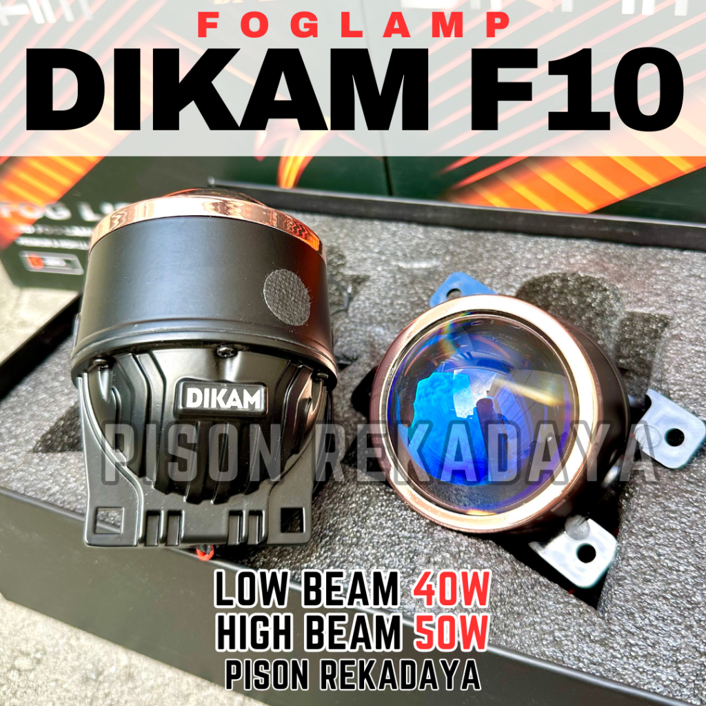 Jual Foglamp BILED Projector DIKAM F10 Lampu Kabut DIKAM F10Y Mobil 1 warna 3 warna 50 watt 3 ...