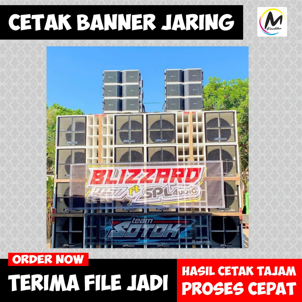 Jual Cetak Banner Jaring / Banner Sound System | Shopee Indonesia