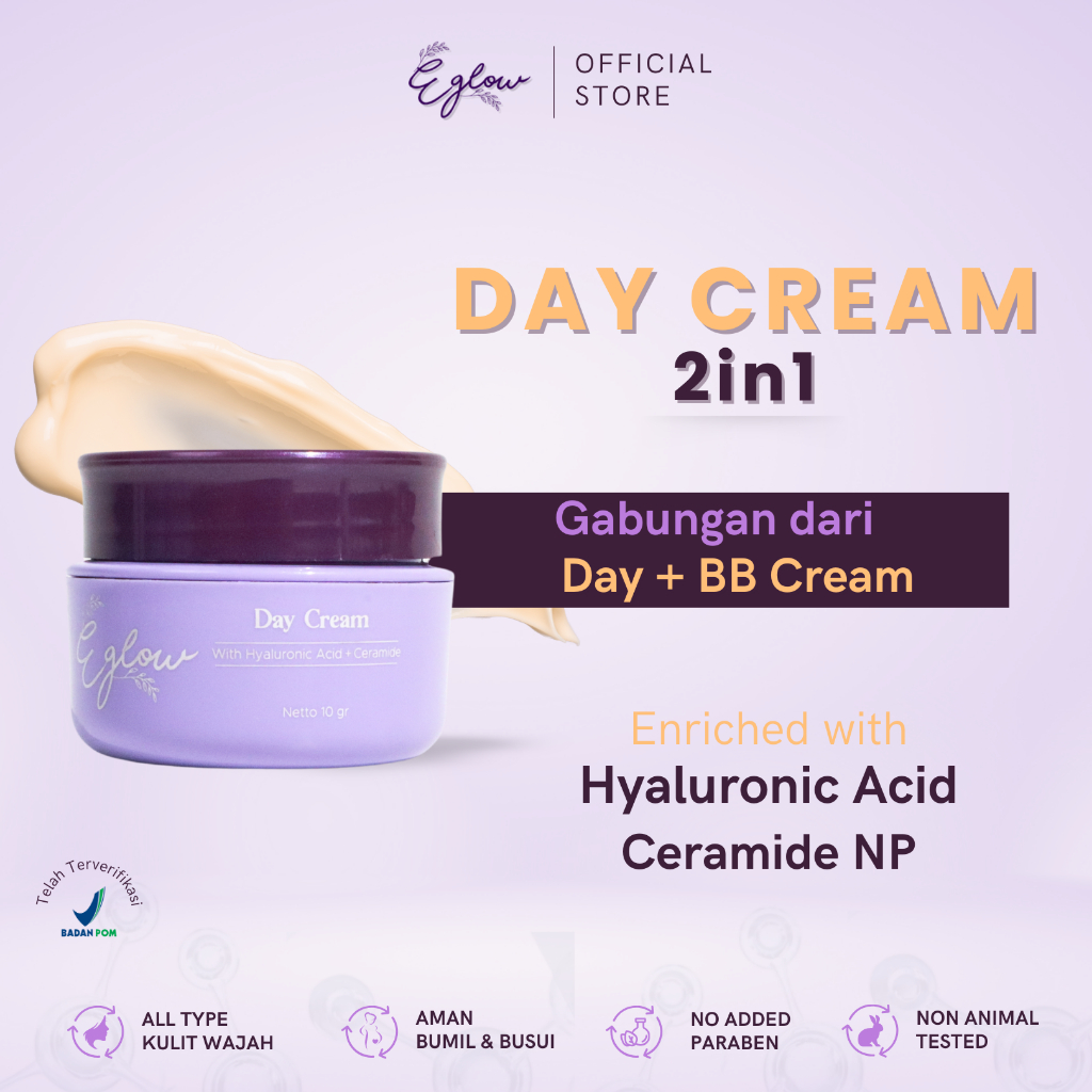Jual Eglow - Day Cream 2in1 | Shopee Indonesia