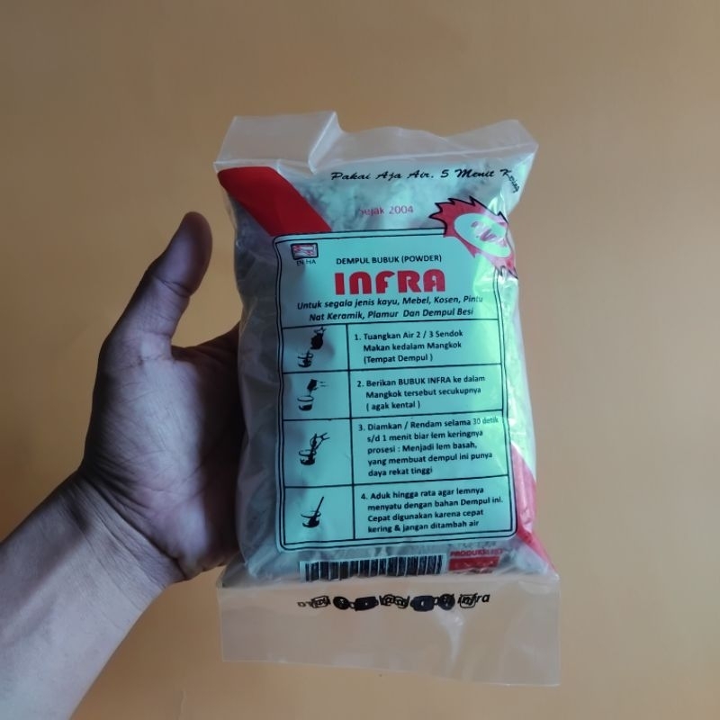 Jual DEMPUL KAYU WATERBASE INFRA WOOD ORIGINAL 0.5KG / DEMPUL KAYU ...