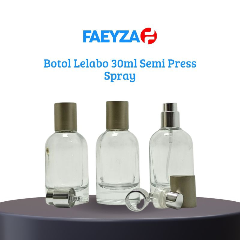 Jual Botol Parfum Lelabo 30ml Tutup Grey Semi press / Lusin (12pcs ...