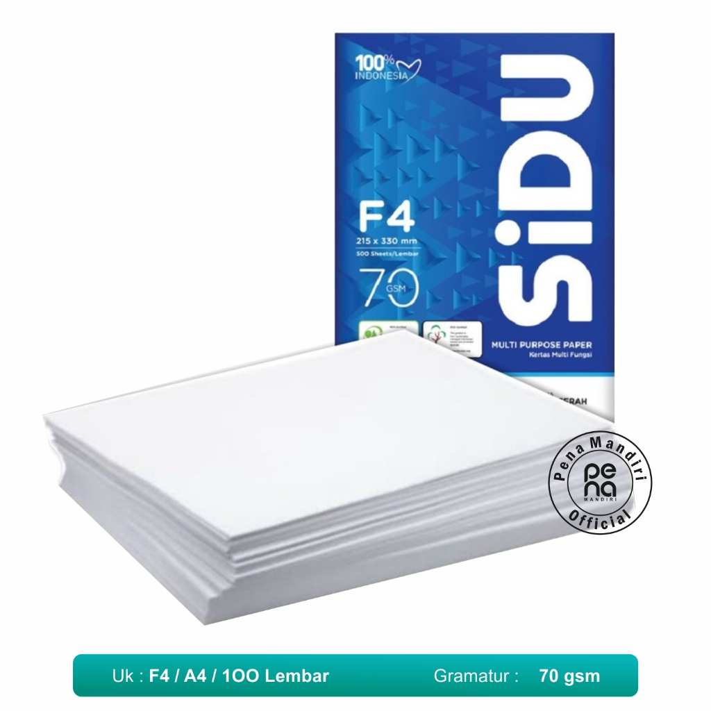 Jual KERTAS HVS F4 A4 70Gsm ISI 100 LBR / KERTAS HVS ECERAN | Shopee ...