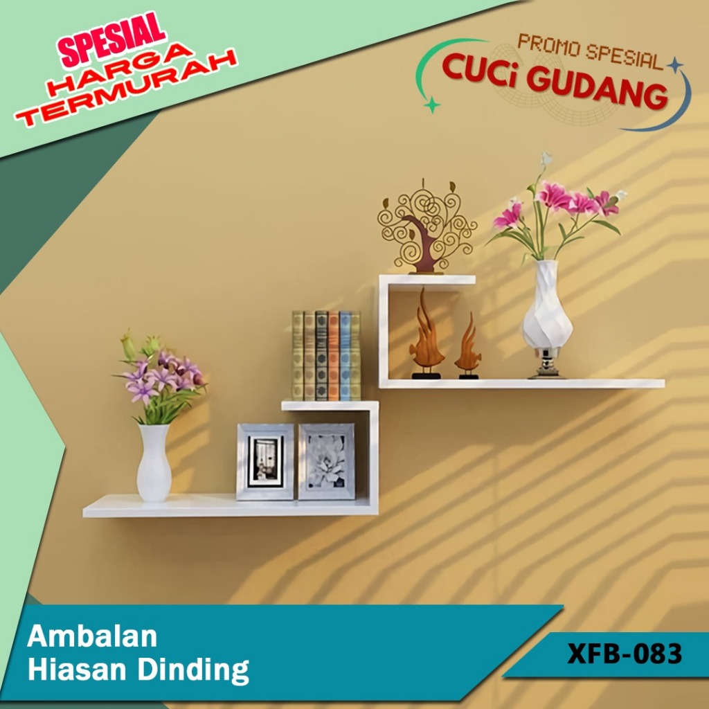 Jual CUCI GUDANG Hiasan Dinding Rak Dinding Ambalan Partisi Kreatif ...