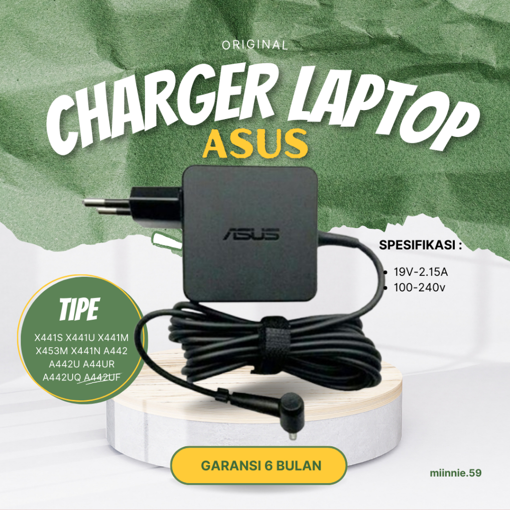 Jual Charger & Adaptor Laptop Asus Original X441S X441U X441M X453M ...