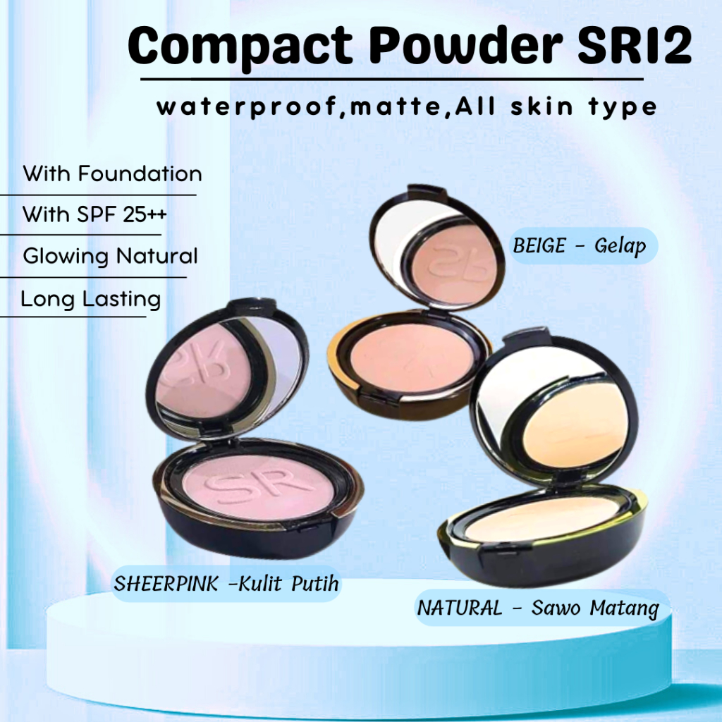 Jual BEDAK SR12 COMPACT POWDER - BEDAK GLOWING TAHAN AIR DAN KERINGAT ...