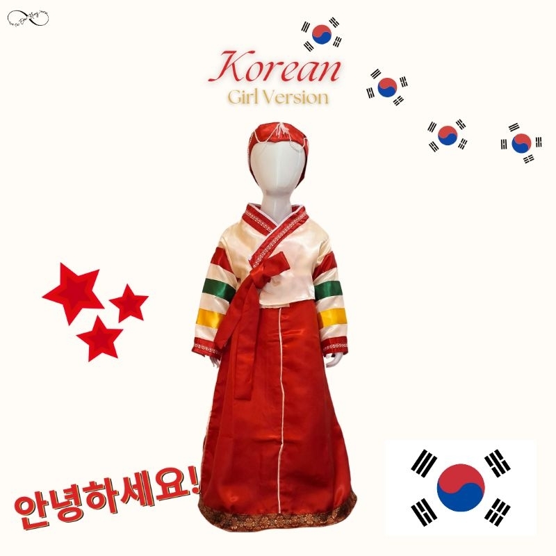 Jual Kostum Pakaian Hanbok Korea untuk Anak Perempuan dan Dewasa ...