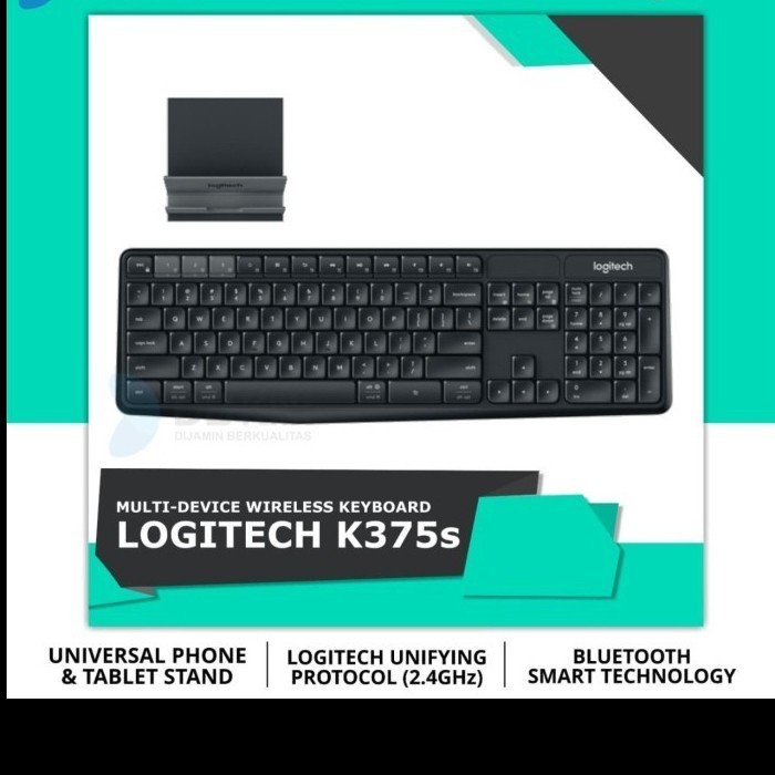Jual Keyboard Logitech K375s Wireless Bluetooth with stand hp | Shopee Indonesia