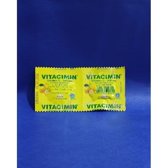 Jual vitacimin vitamin c rasa fresh lemon 500mg | Shopee Indonesia