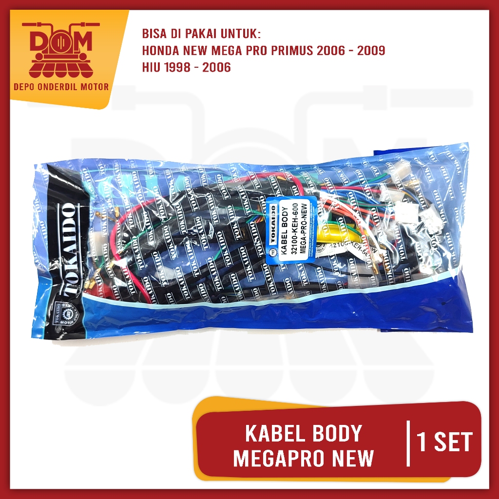 Jual Kabel Body Mega Pro New (TOKAIDO) 32100-KEH-600 Harness Wire Cable ...