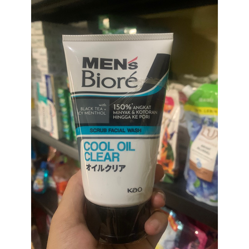 Jual BIORE Men Facial Wash Cool Oil Clear 100gr | Shopee Indonesia