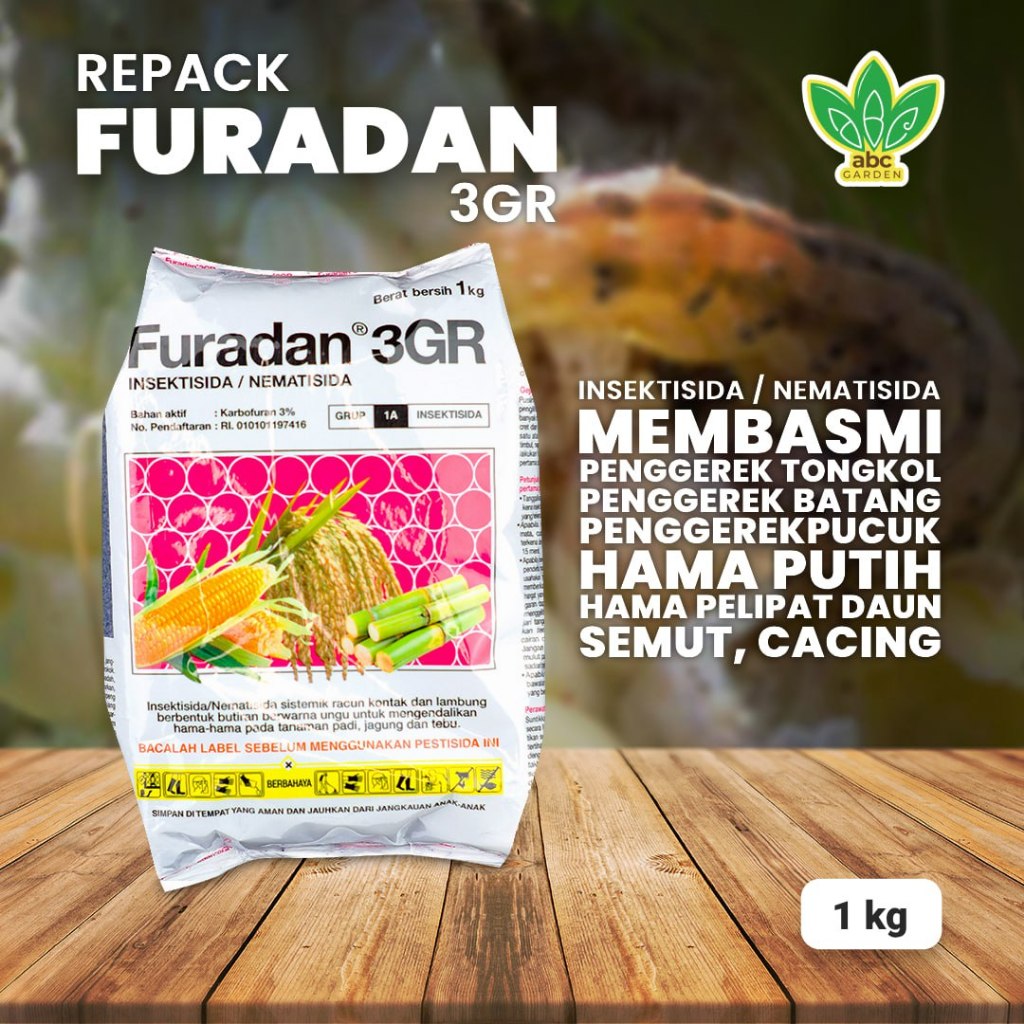 Jual [1 Kg] Furadan 3GR - Insektisida/Nematisida Sistemik Kontak ...