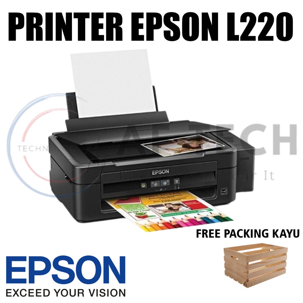 Jual Printer Epson L220 All In One Print Scan Copy Inkjet Bergaransi ...