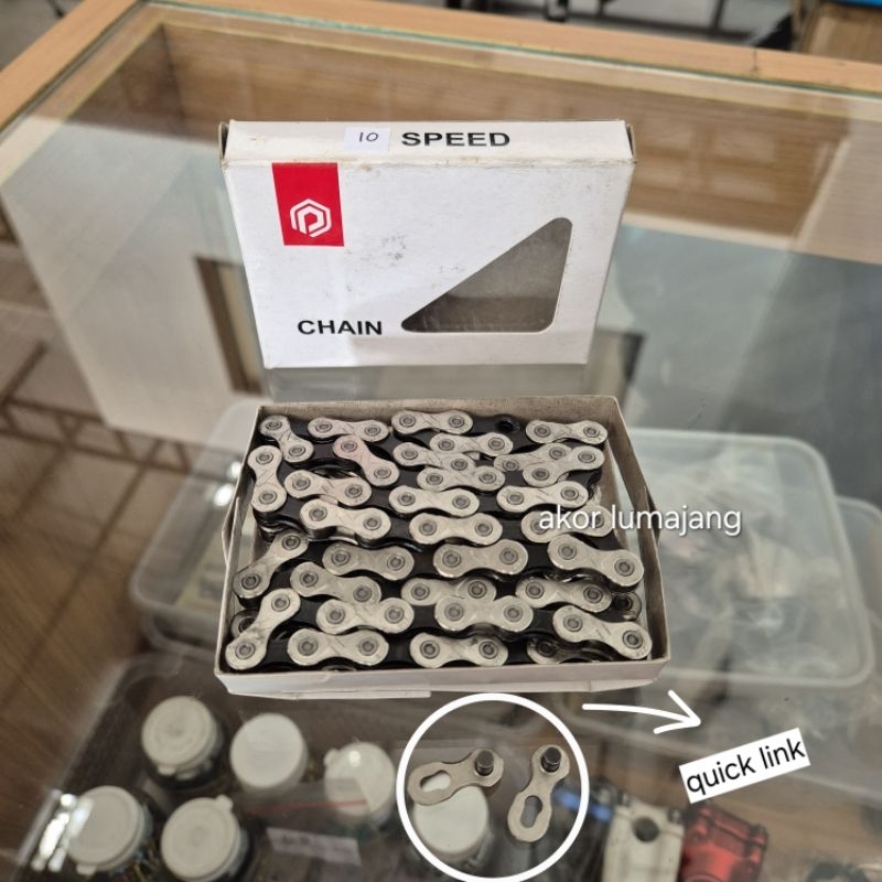 Jual chain rantai 10sp 10 speed polygon 126L road mtb seli included ...