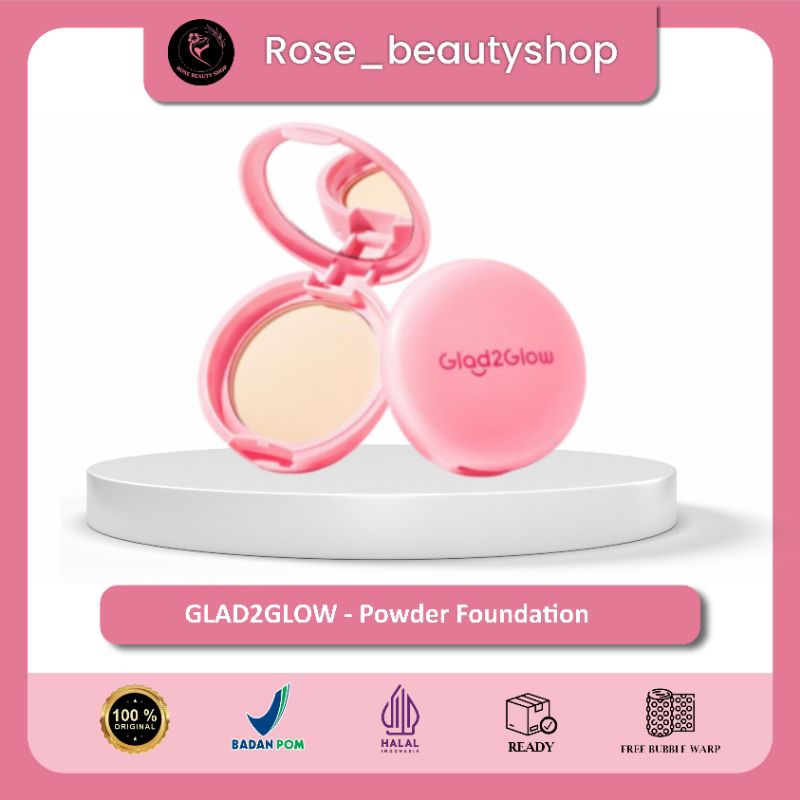 Jual GLAD2GLOW Bedak Padat - Glad2glow Perfect Blurring Powder Bedak ...