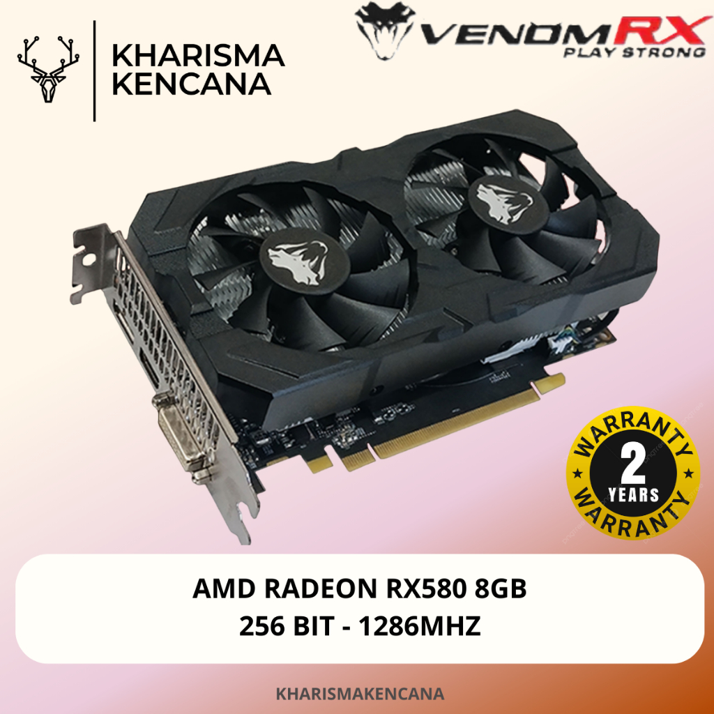 Jual VGA VENOMRX RADEON RX580 8GB DDR5 | Shopee Indonesia
