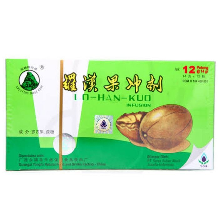 Jual KF Lo Han Kuo Infusion 168gr Kwei Feng Lohankuo Meredakan Panas ...