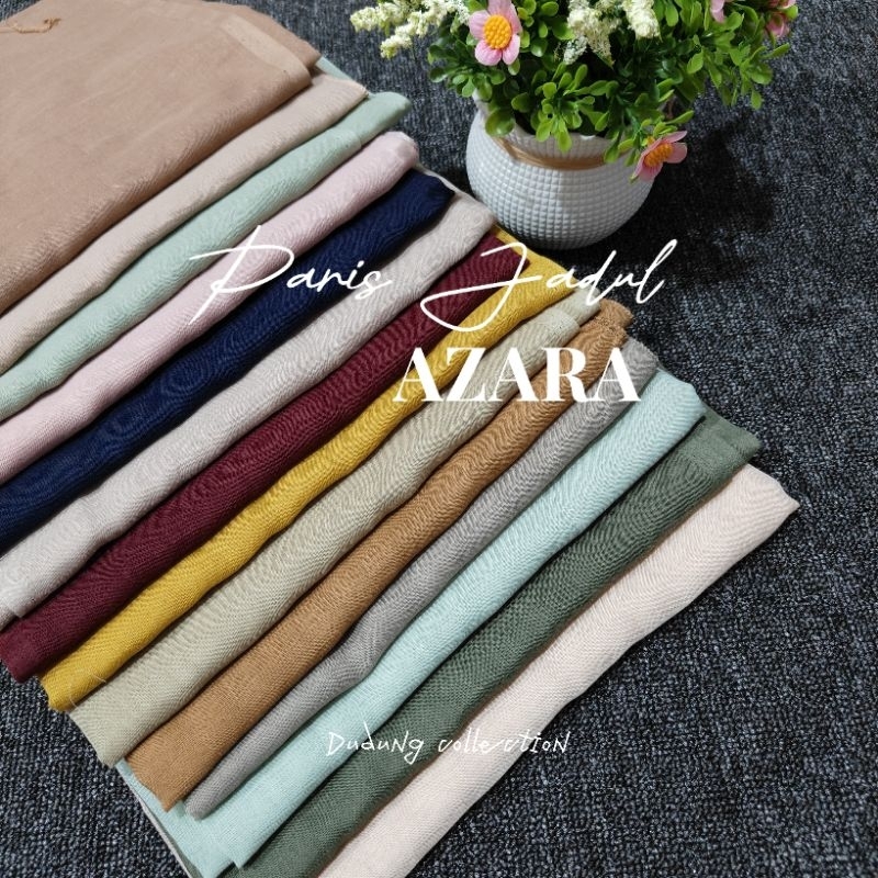 Jual (10 PCS)HIJAB PARIS JADUL 2 SISI ORIGINAL AZARA TERSEDIA WARNA ...