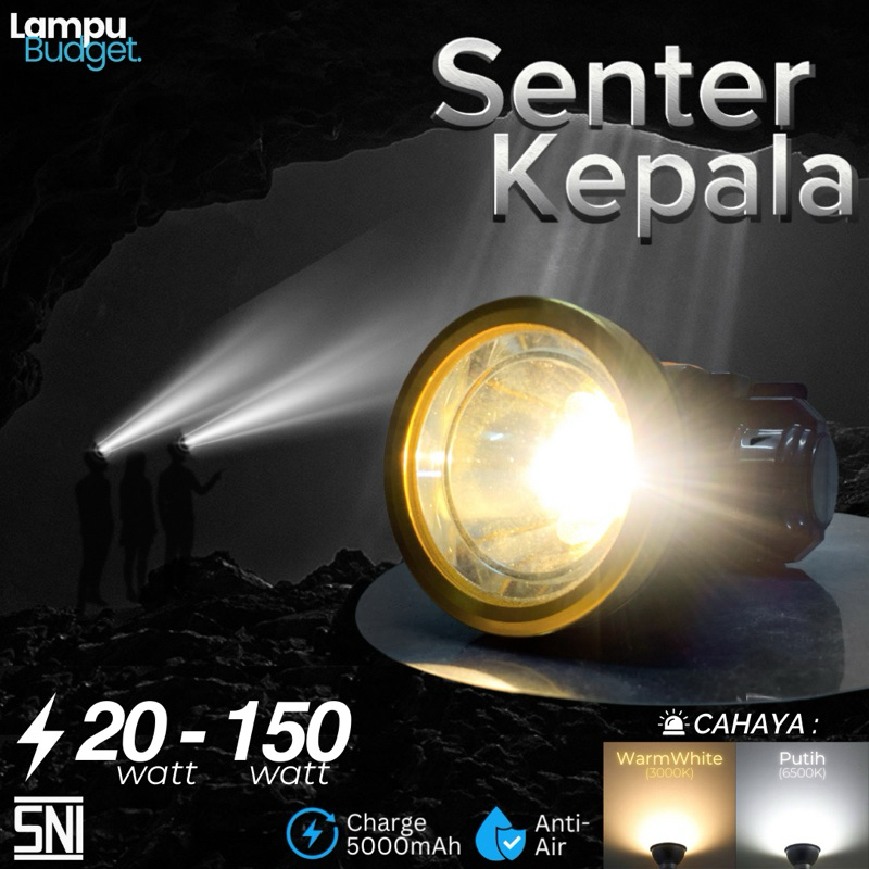 Jual Lampu Budget - Senter Lampu Kepala 20 / 35 / 50 / 80 / 120 / 150 ...