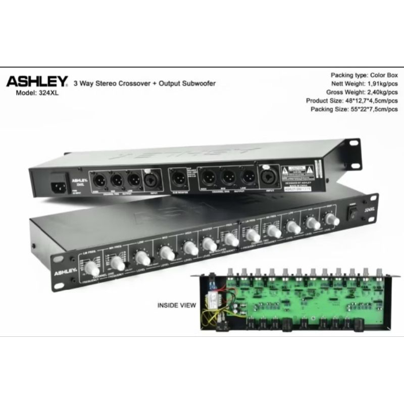 Jual Crossover ASHLEY 324XL + SUBWOOFER Original Komponen MACRO ...