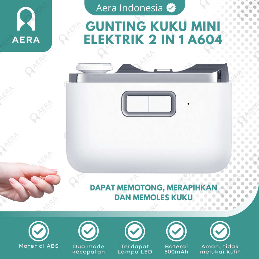Jual AERA Gunting Kuku Elektrik 2 in 1 Automatic Dengan Pemoles ...