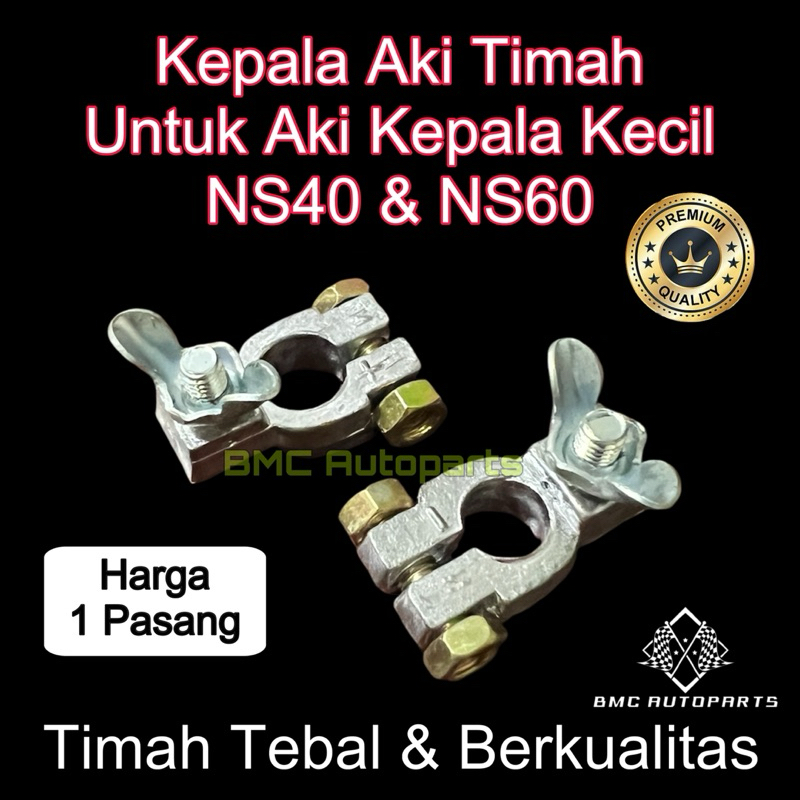 Jual Kepala Aki Timah Kecil N40 NS40 NS60 / Terminal Klem Accu Mobil ...