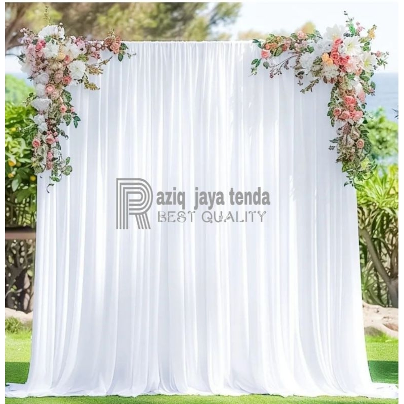 Jual Kain backdrop lamaran/dinding/wedding/dekorasi/tenda atau tunangan ...