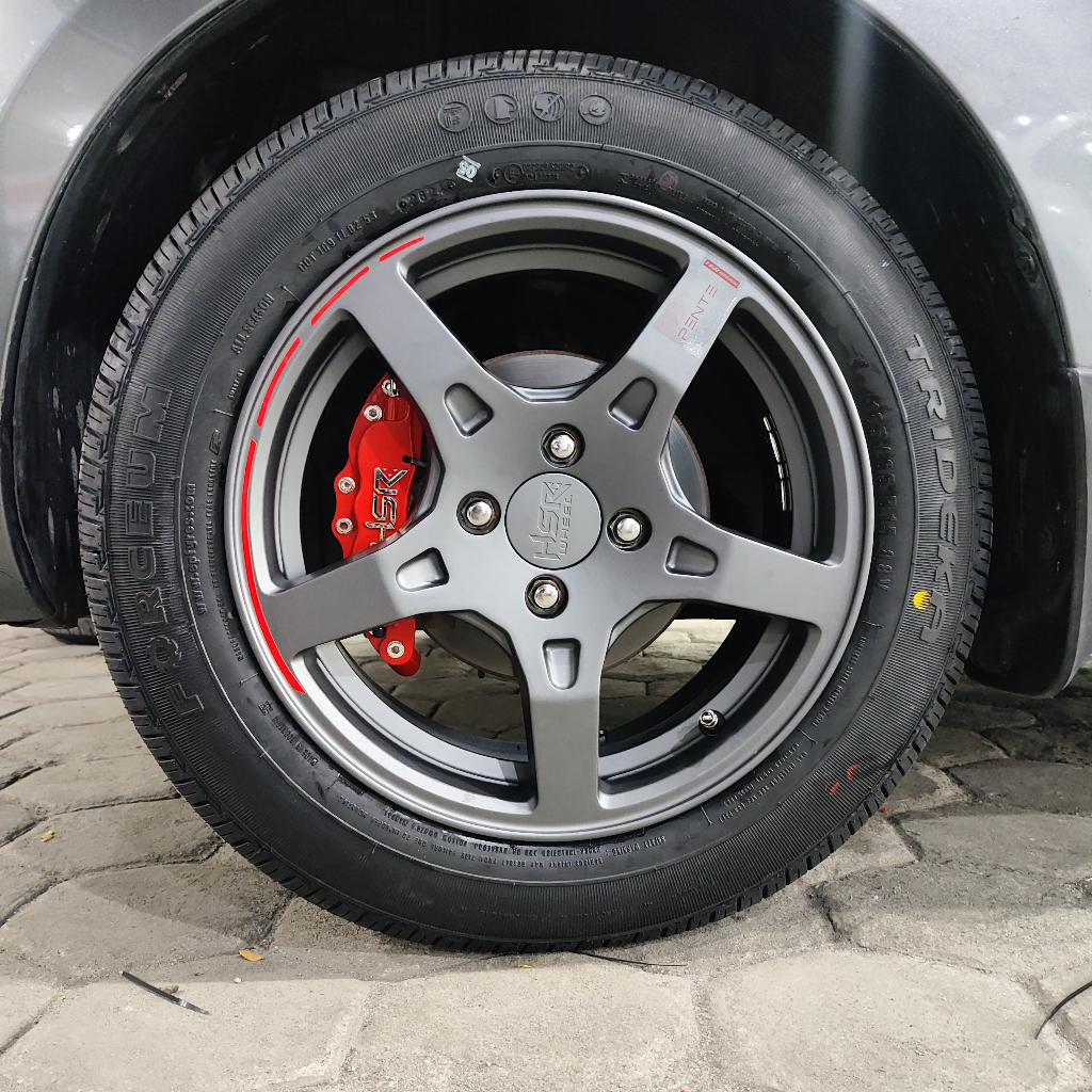 Jual Velg racing R15 Palang 5 Te37 Hsr Pente Lebar 6,5 Rata Body Pcd ...
