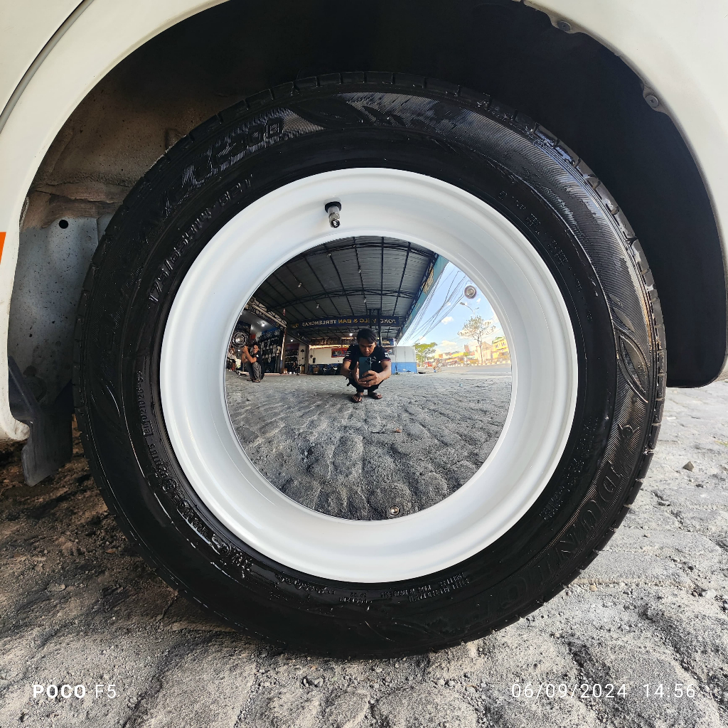 Jual Velg Retro Classic R14 Hsr Mirror lebar 5,5 Pcd 4x100-114 White ...