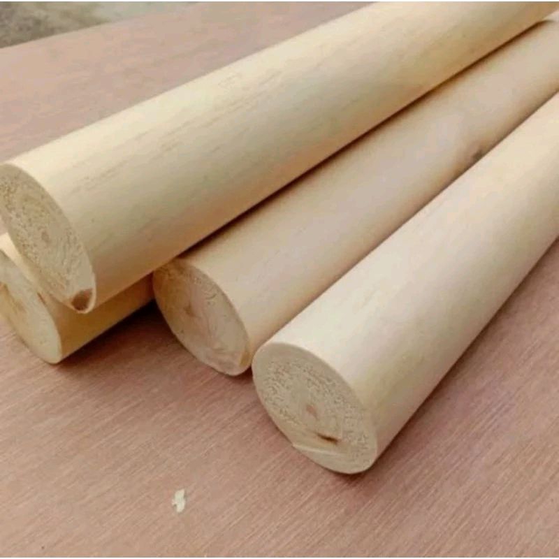 Jual Kayu Dowel Bulat Panjang 50 cm 60 cm 75 cm 80 cm 100 cm 120 cm 40 ...