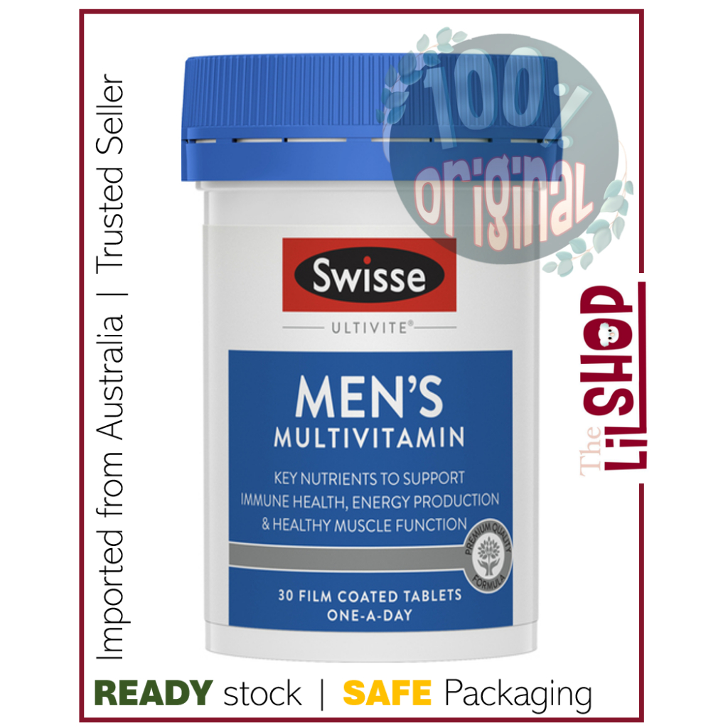Jual Swisse Ultivite Men's Multivitamin With Key Nutrients (30 or 60 tablets) - 100% ORIGINAL ...