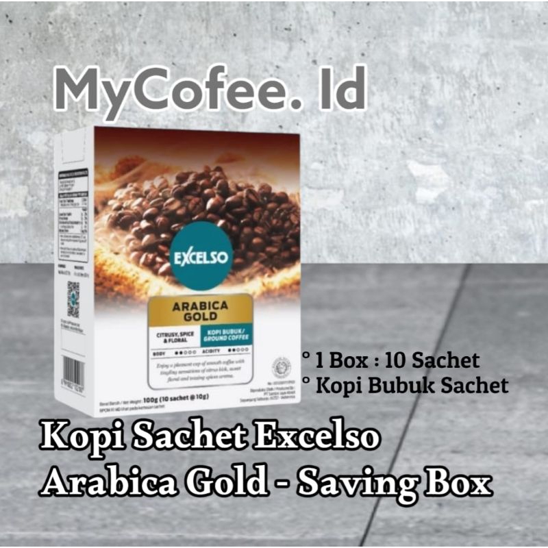 Jual Kopi Excelso Arabica Gold Saving Box - Kopi Sachet | Shopee Indonesia