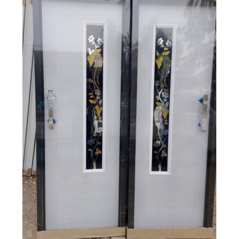 Jual Pintu Kamar Mandi PVC Minimalis Dengan Cermin di Belakang | Shopee ...