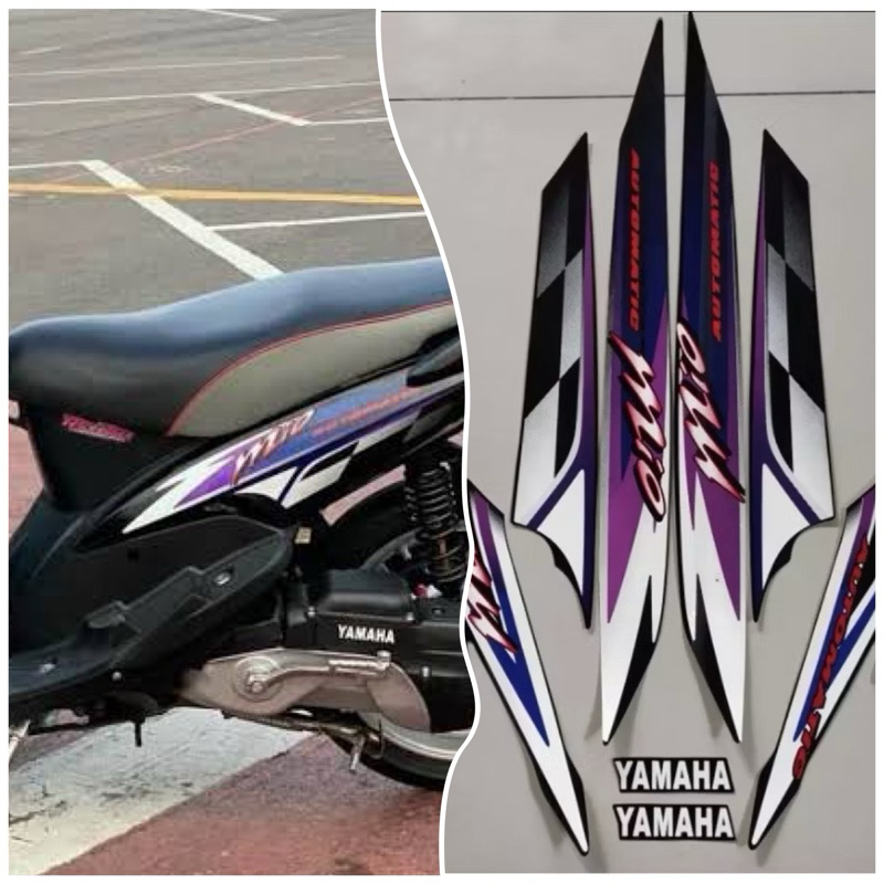 Jual Stiker Striping Motor Yamaha Mio Sporty Bendera 2003 | Shopee ...