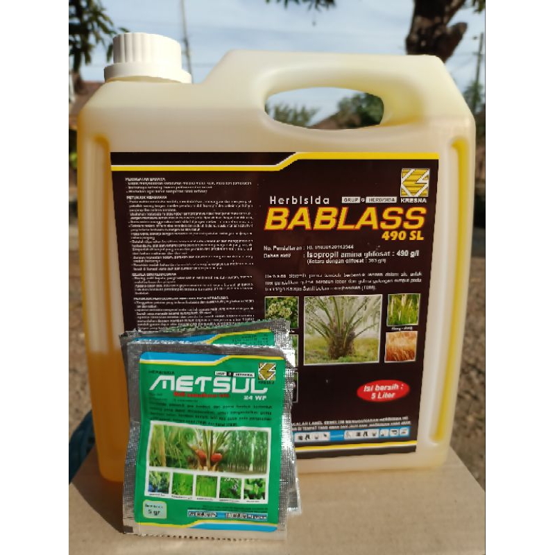Jual Bablass ( Herbisida) PEMBASMI RUMPUT SAMPAI AKAR 5 liter Free ...