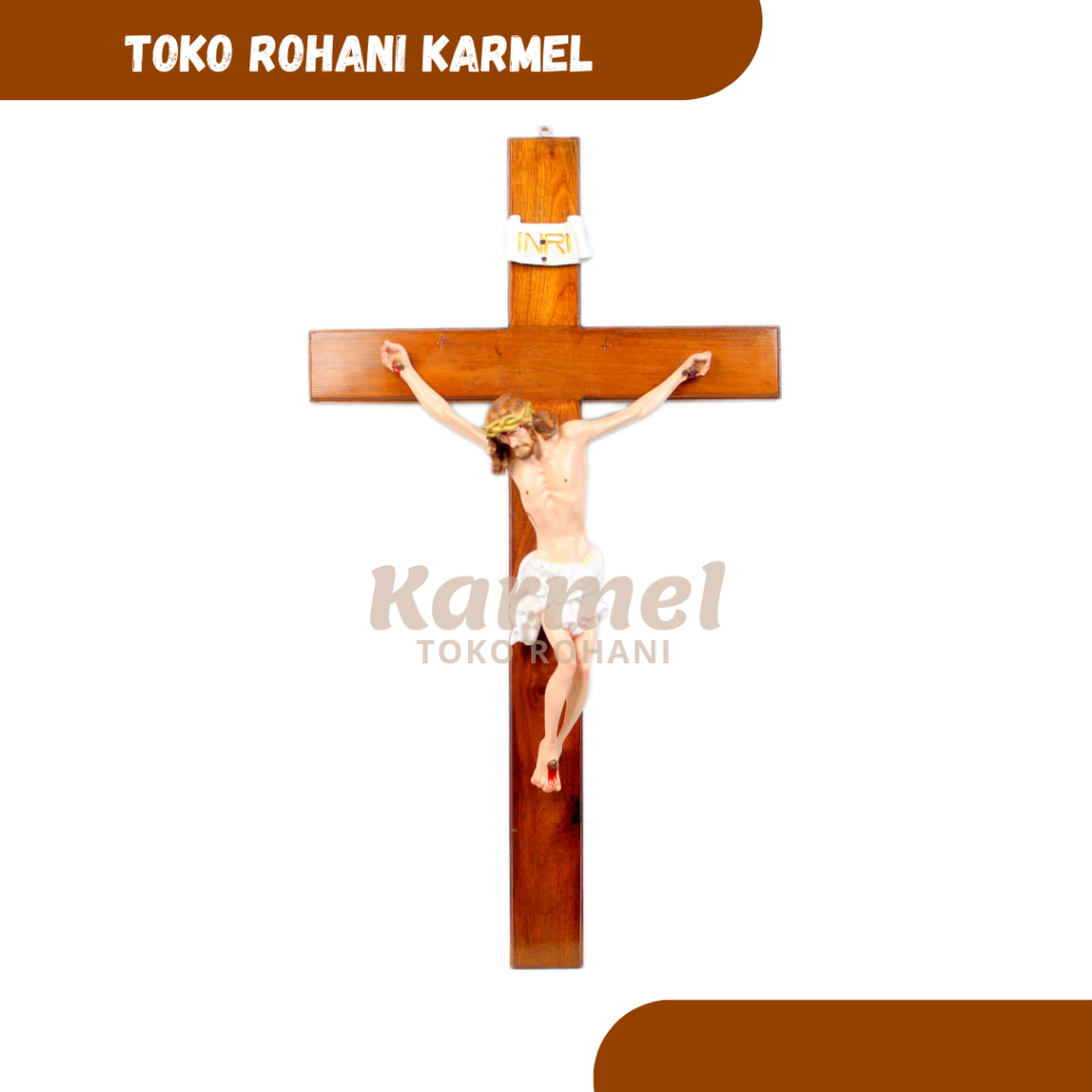 Jual SALIB DINDING KATOLIK 80 CM / SALIB GANTUNG KATOLIK UKURAN BESAR ...