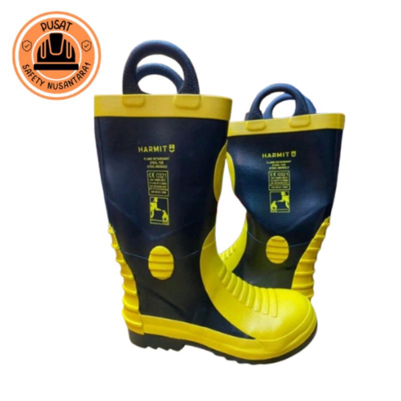 Jual Sepatu Safety Pemadam Kebakaran HARMIT / Fire Faighter / Sepatu ...