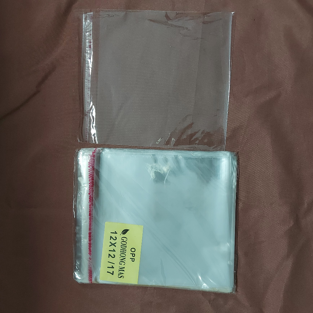 Jual Plastik OPP Plastik Bening Dengan Perekat Ukuran 12x12 17Mikron ...