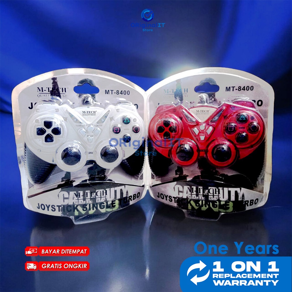 Jual Stik Stick Joystick Gamepad Turbo 8400 Single Getar Pc Komputer ...