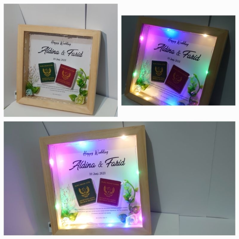 Jual Frame 3d ukuran 20x20 kado wisuda, kado ulang tahun, kado ...