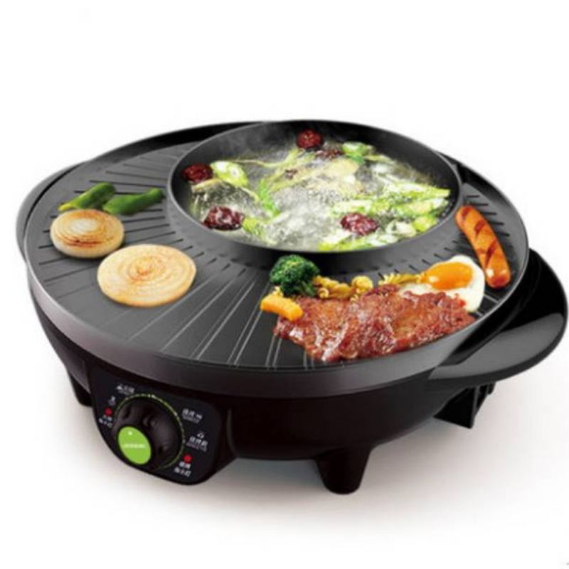 Jual Panci Suki 2 in 1 Electric Grill Pan, kualitas terbaik & harga ...