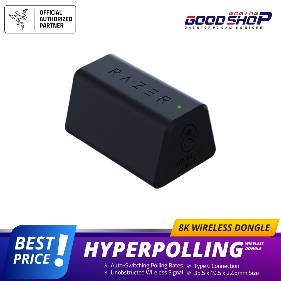 Jual Razer HyperPolling Wireless Dongle True 8000 Hz Wireless Dongle ...