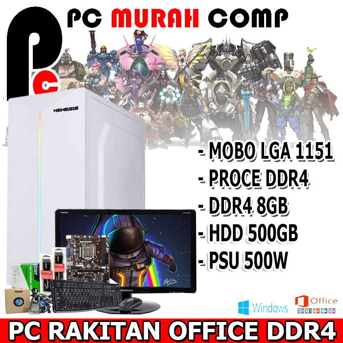 Jual PC KOMPUTER RAKITAN GAMING / DESIGN 1151 DDR4 CORE I5 | Shopee ...