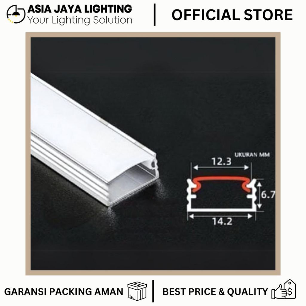 Jual COVER LED STRIP / HOUSING LED STRIP / LED STRIP HOUSING / LED ...