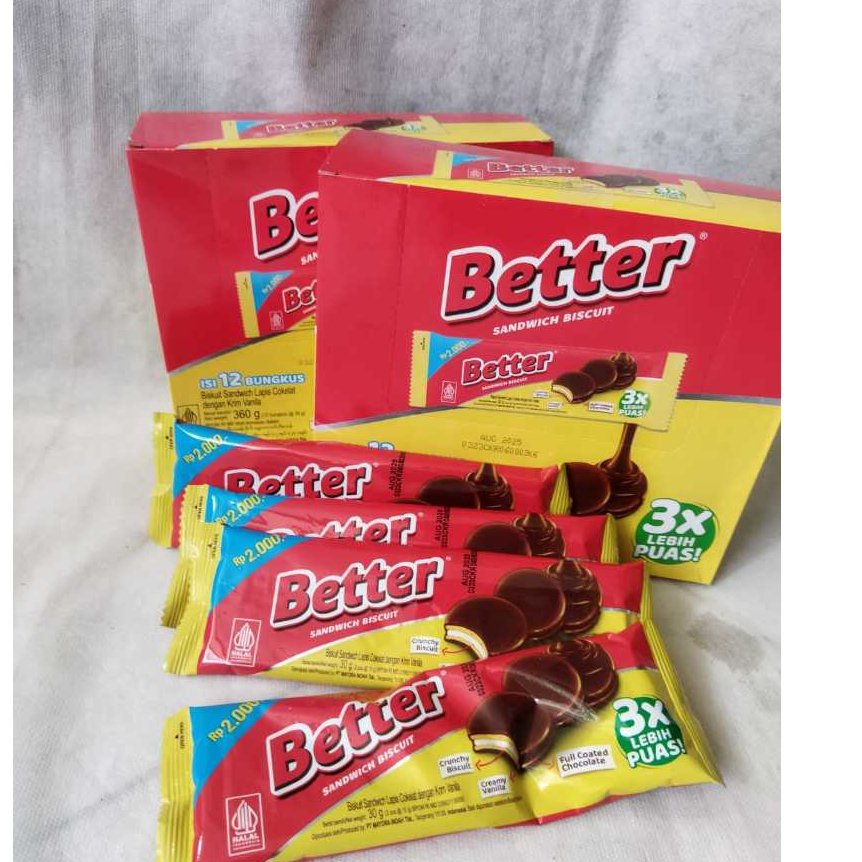 Jual BETTER Sandwich Biskuit kemasan BOX | Shopee Indonesia