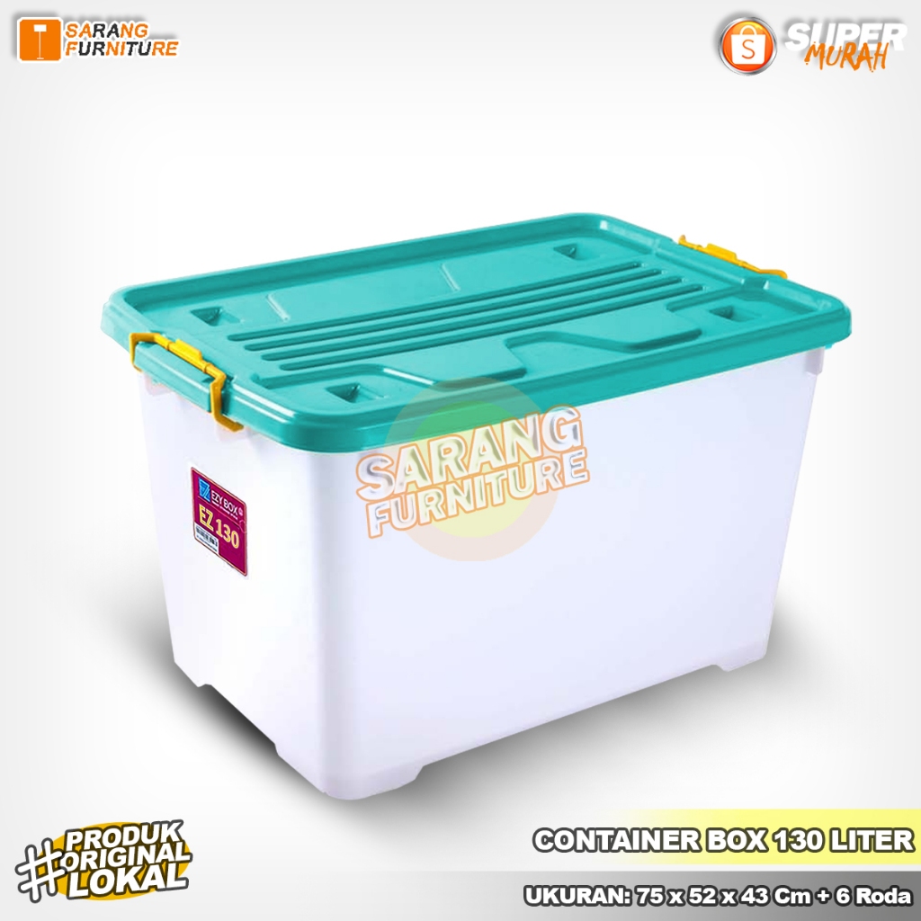 Jual EZY STORAGE 130 LITER CONTAINER BOX KONTAINER BOX TEMPAT KOTAK ...