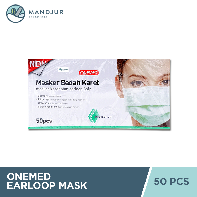 Jual Onemed Masker Earloop 50 Pcs - Masker Medis Onemed | Shopee Indonesia